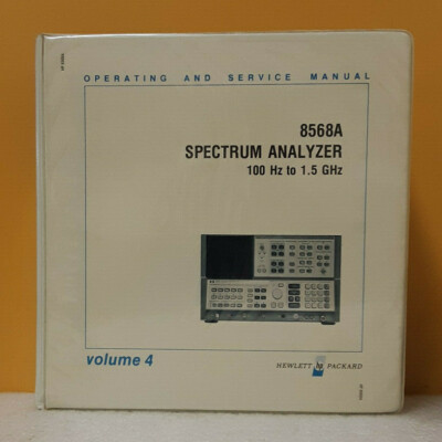 Manuals & Books - Hp 8568A