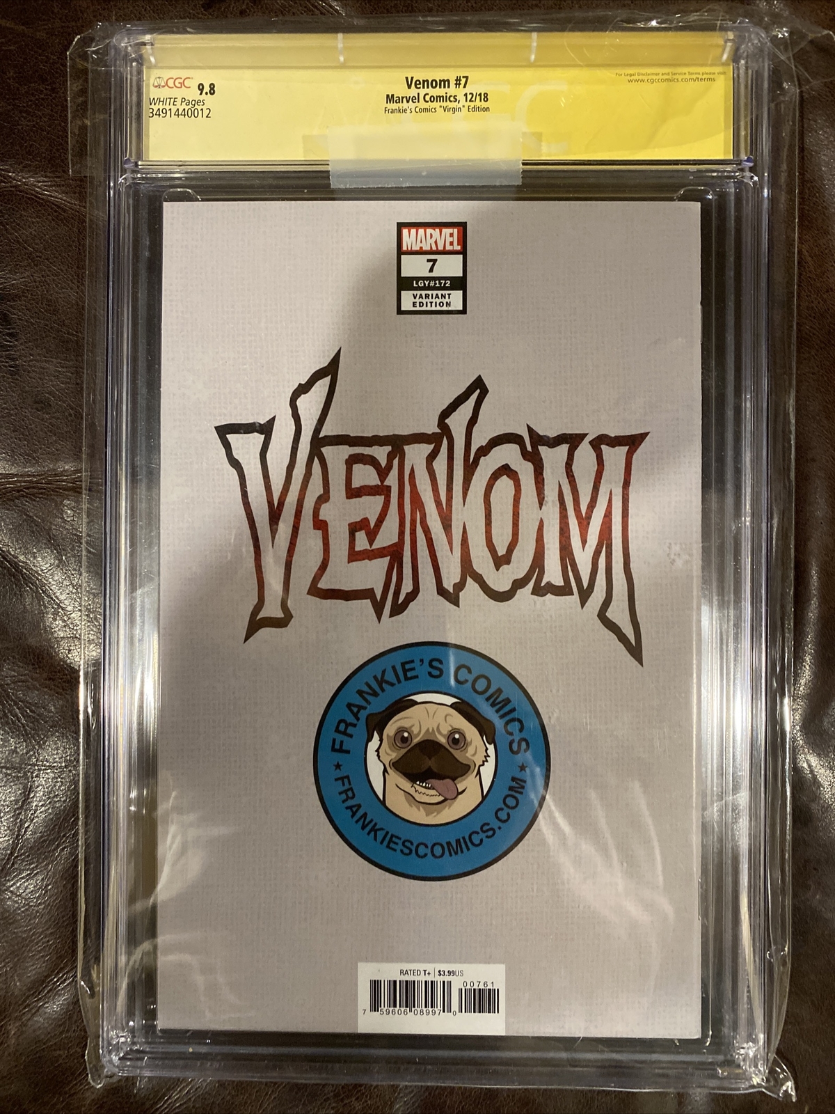 VENOM 7 SS 9.8 CGC SS Virgin Variant by Clayton Crain CGC Infinity ...