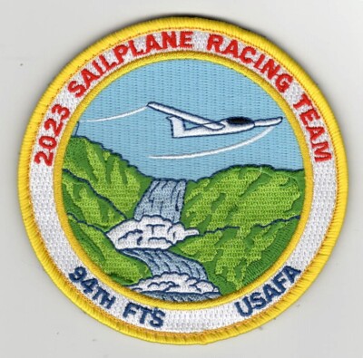USAF Patch 94th FTS SAILPLANE RACING TEAM 2023, USAF ACADEMY, 4 ...