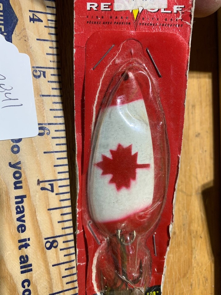 Red Wolf Canadian Spoon fishing lure (lot#19841) | eBay