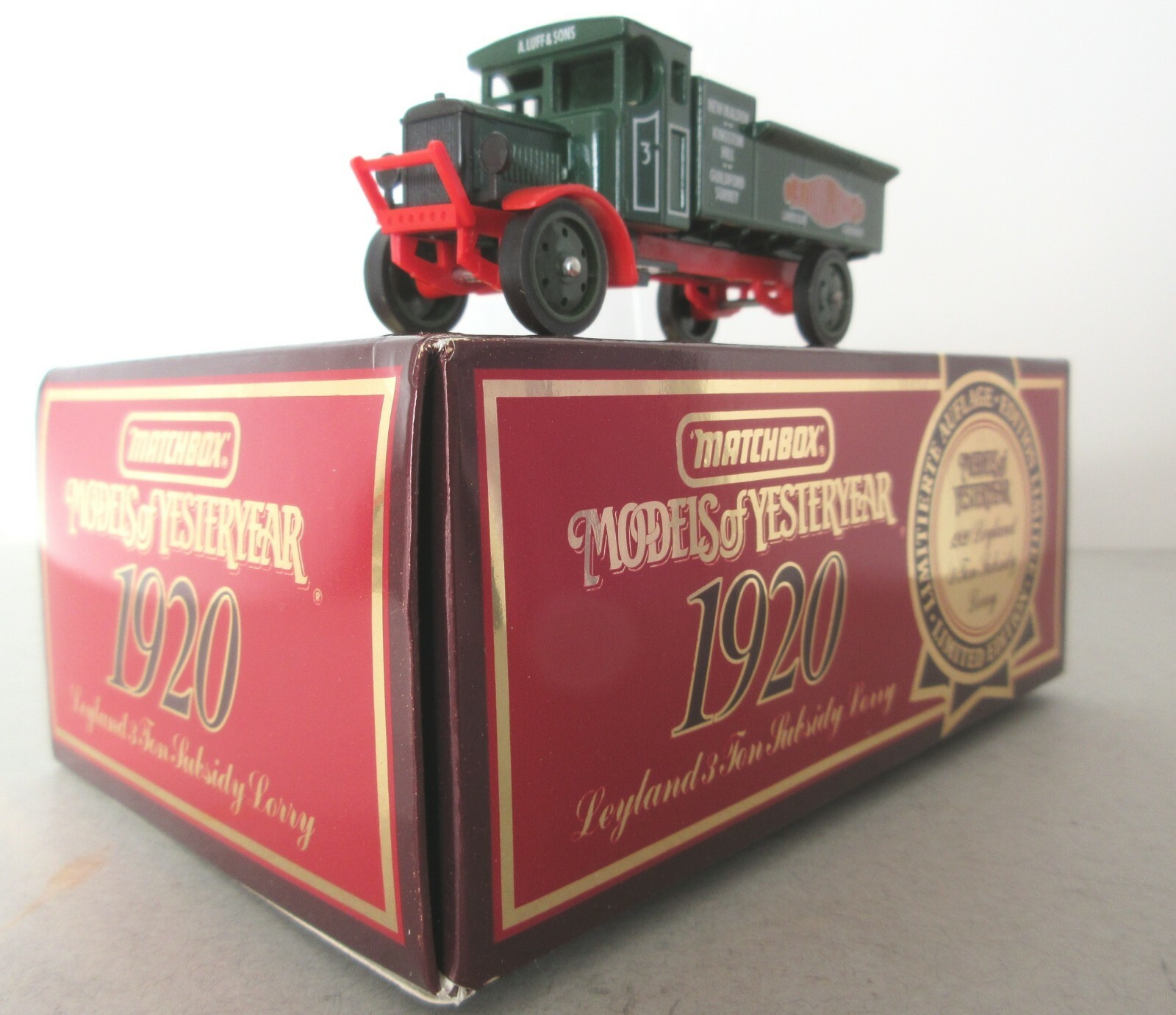 Matchbox Models of Yesteryear Y-9 1920 Leyland 3 ton Subsidy Lorry Mint ...