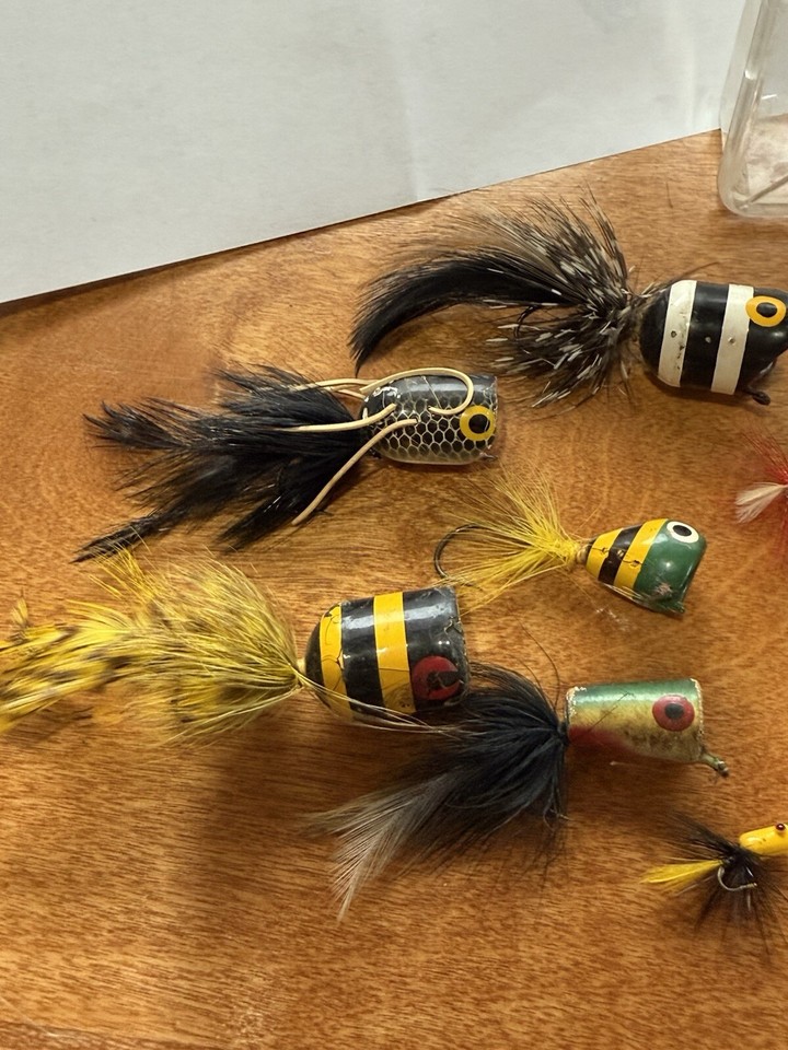 VINTAGE FLY ROD POPPER LOT WITH PLANO BOX | eBay