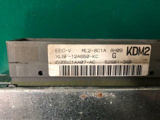 99-00 FORD RANGER EEC ECM ECU XL5F-12A650-KC ENGINE CONTROL MODULE ...