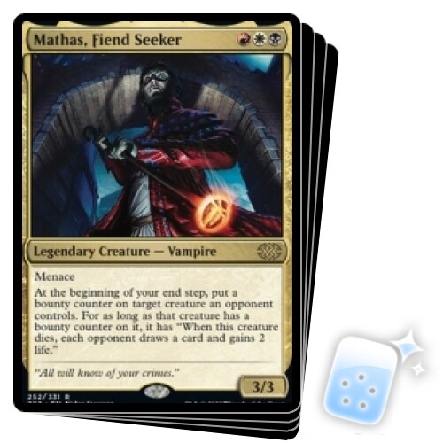 MATHAS, FIEND SEEKER X4 Double Masters 2022 Magic MTG MINT CARD | eBay