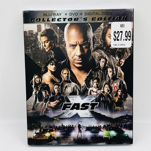 Fast X BluRay + DVD w/ Slipcover -Furious 10 - Sealed With Digital ...