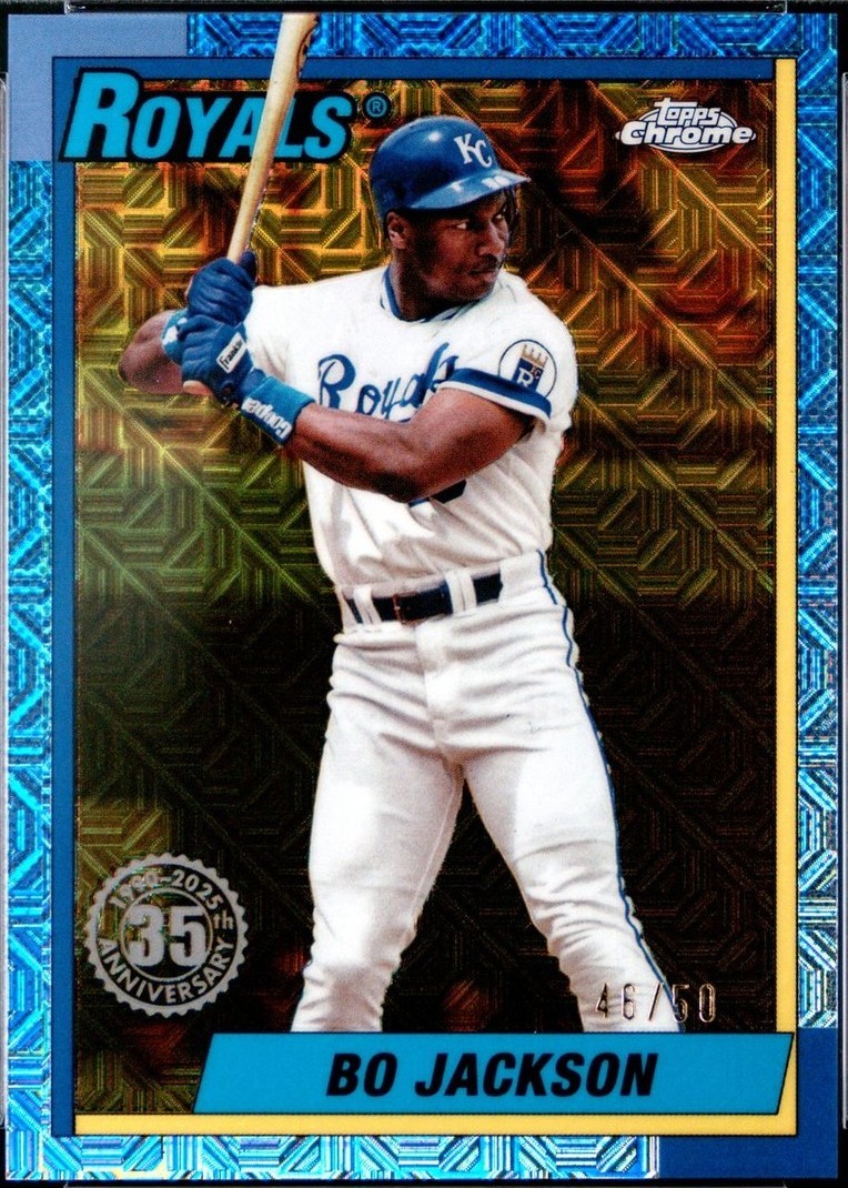 2025 Topps Series 1 - 1990 Topps Chrome Silver Pack Bo Jackson #T90C-92 ...