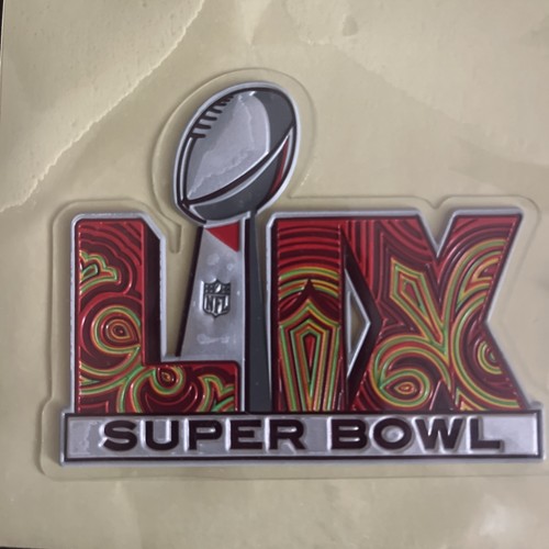 2025 SUPER BOWL LIX 59 CHROMAFLEX CLEAR JERSEY PATCH NEW ORLEANS EAGLES ...