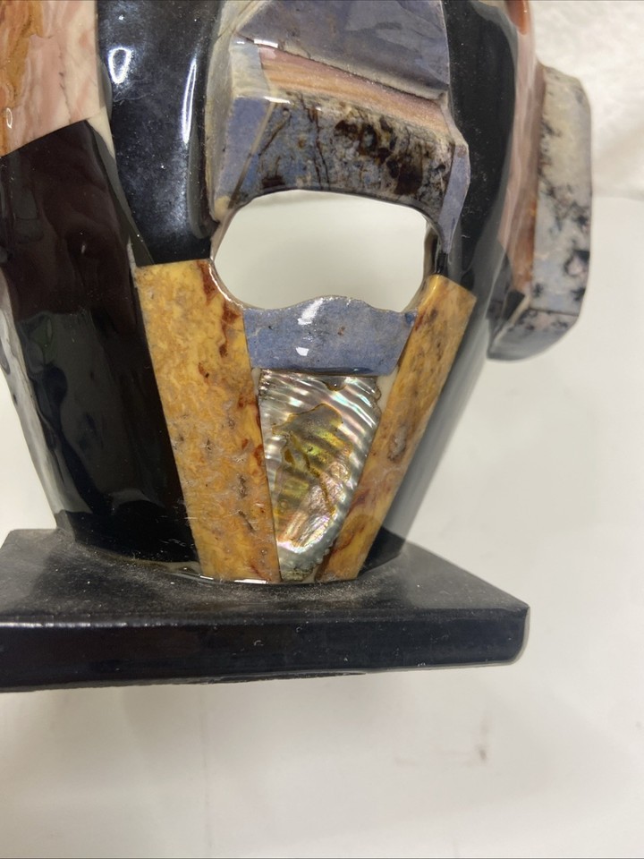 Abalone Shell Burial Ceremonial Mask Mexican Aztec Mayan Style ...