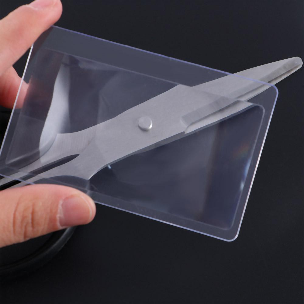 Of Plastics Credit Card Shape Loupe Fresnel Lens Magnifiers Magnifying ...