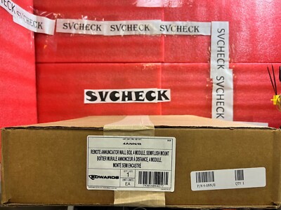 Edwards EST 4ANN/B Four Position LED/LCD Flush Mount Remote Annunciator ...