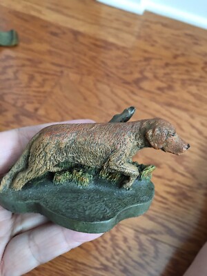 Retriever Or Setter Figurine Resin Hunting Dog Scene ~3.5x2” | eBay