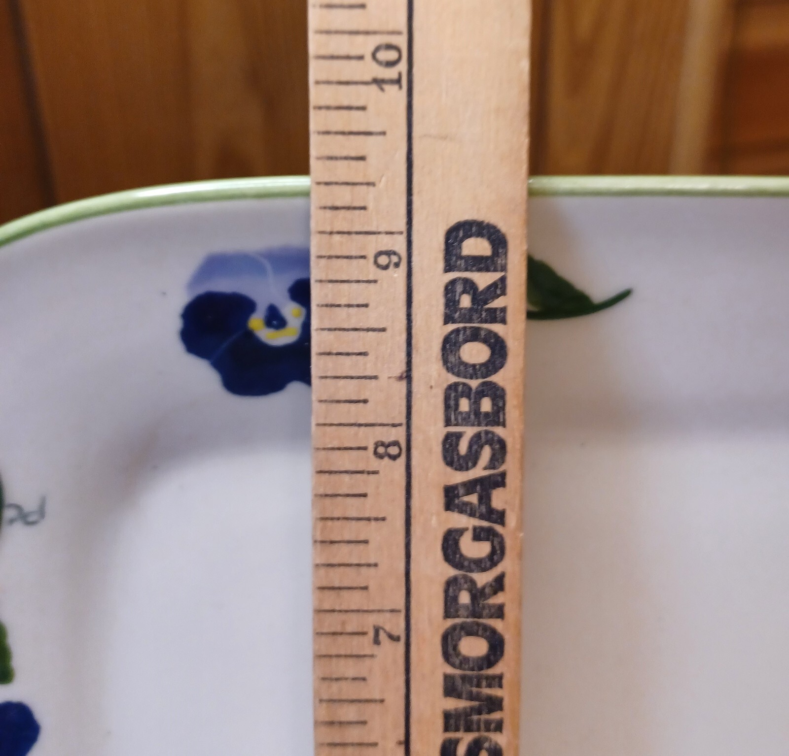 HARTSTONE POTTERY STONEWARE PLATTER SERVING TRAY Purple Pansy Flower | eBay