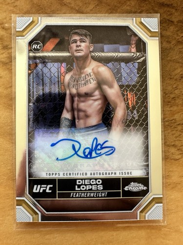 Diego Lopes 2024 Topps Chrome UFC Rookie Autograph RC Auto #CRA-DLO | eBay