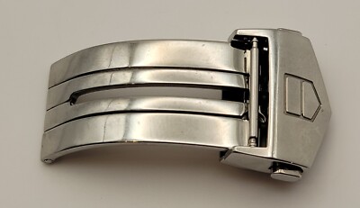 NEW Auth OEM Tag Heuer Stainless Steel Deployment 18mm Watch Clasp ...