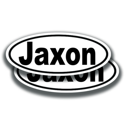 JAXON NAME DECALs 2 Stickers Bogo Car Truck Bumper Window | eBay