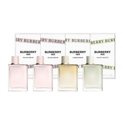 Burberry Miniature Gift Set 2 x 5ml Burberry EDP + 5ml Burberry Her EDT ...