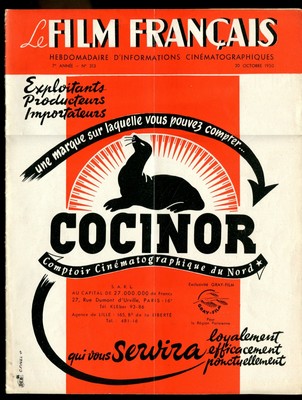Le film Français 313 - Cocinor - 20 octobre 1950 | eBay