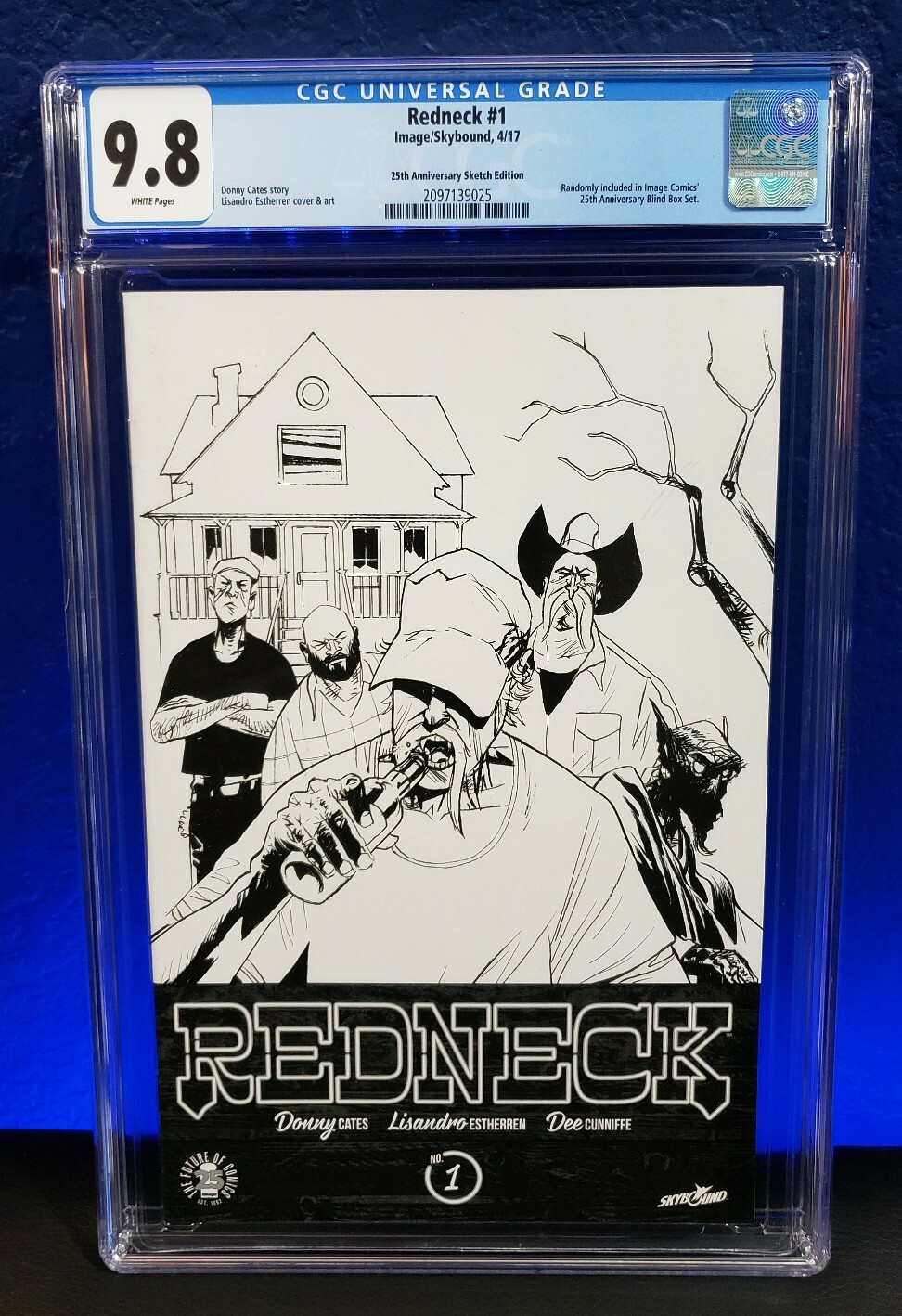 Redneck #1 CGC 9.8 25th Anniversary Sketch Variant Image Comics Cates ...