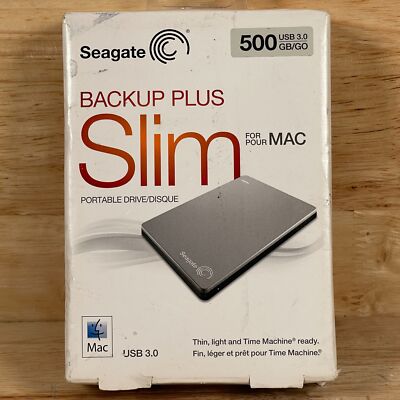 Seagate Backup Plus Slim SRD00F1 500GB USB 3.0 Portable External Hard ...