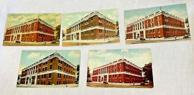 Lot of 5 Vintage Litho Postcards Wichita KS YMCA Building 1910-1914 | eBay