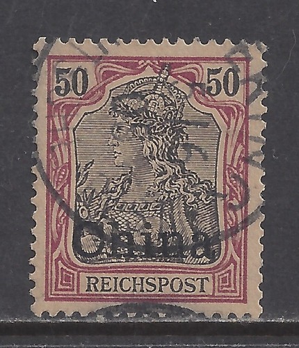Germany 1901 offices in China 50 Pfennig Germania issue with op used ...