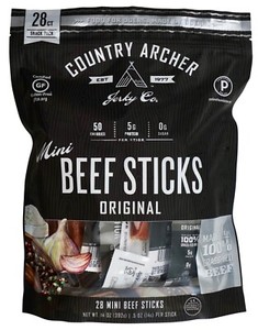 Country Archer Mini Beef Sticks Original Recipe Gluten-Free Paleo, 14 ...