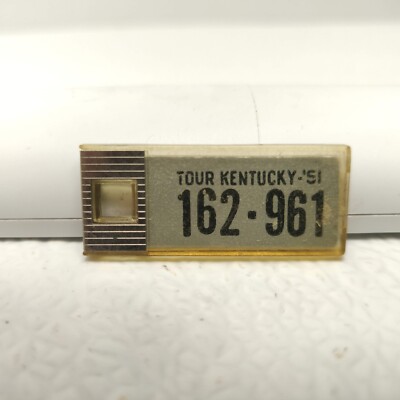 RARE VTG Disabled Veterans Mini License Plate Key Chain Ring Tag ...