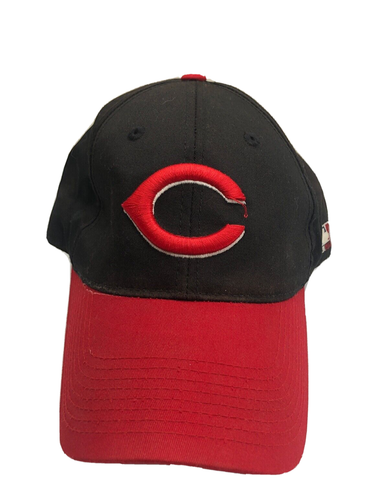Outdoor Cap Cincinnati Reds Hat Mens One Size Black Strap Baseball Cap ...
