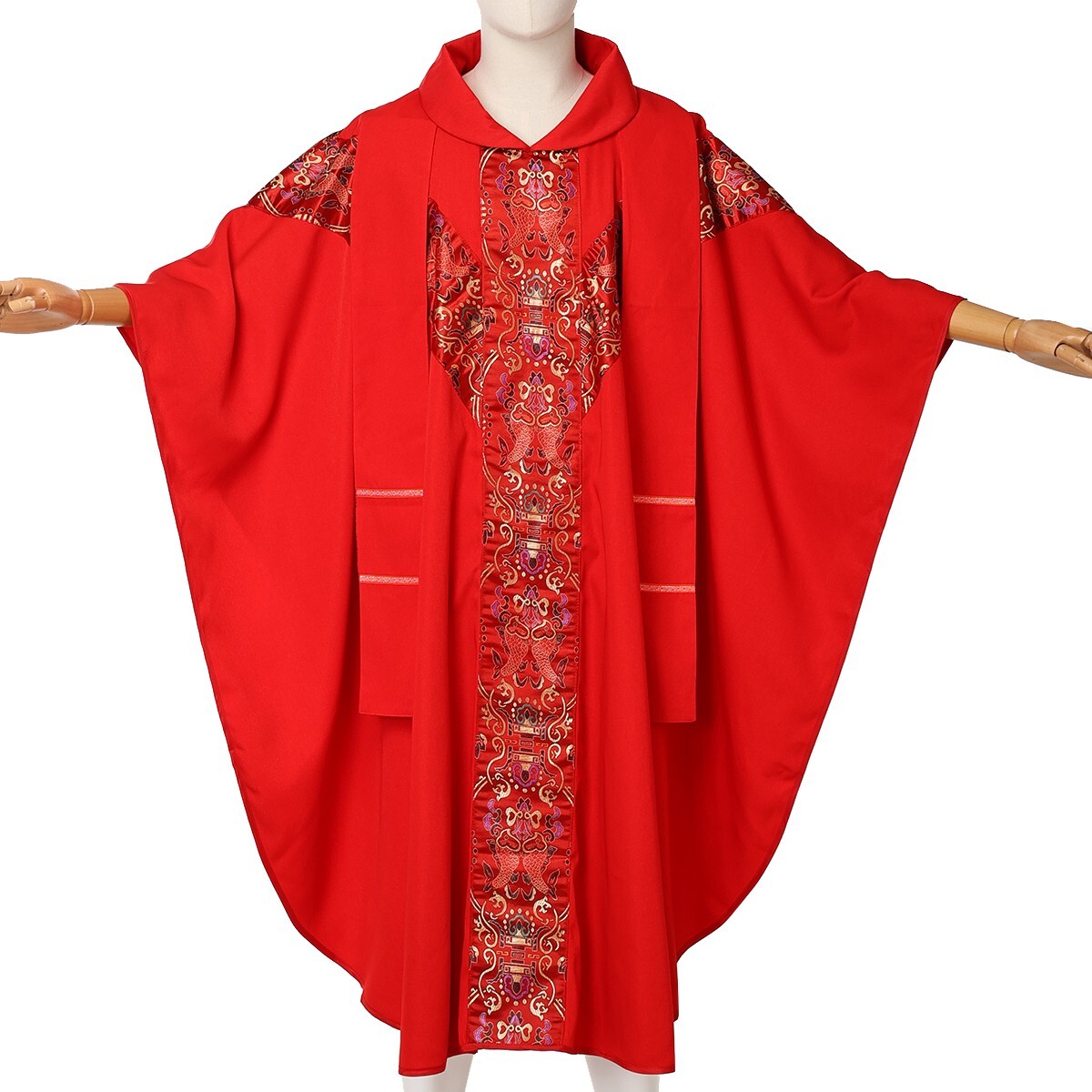 Catholic Pirest Chasuble Clergy Red Vestments Clergy Red Robe Apparel ...