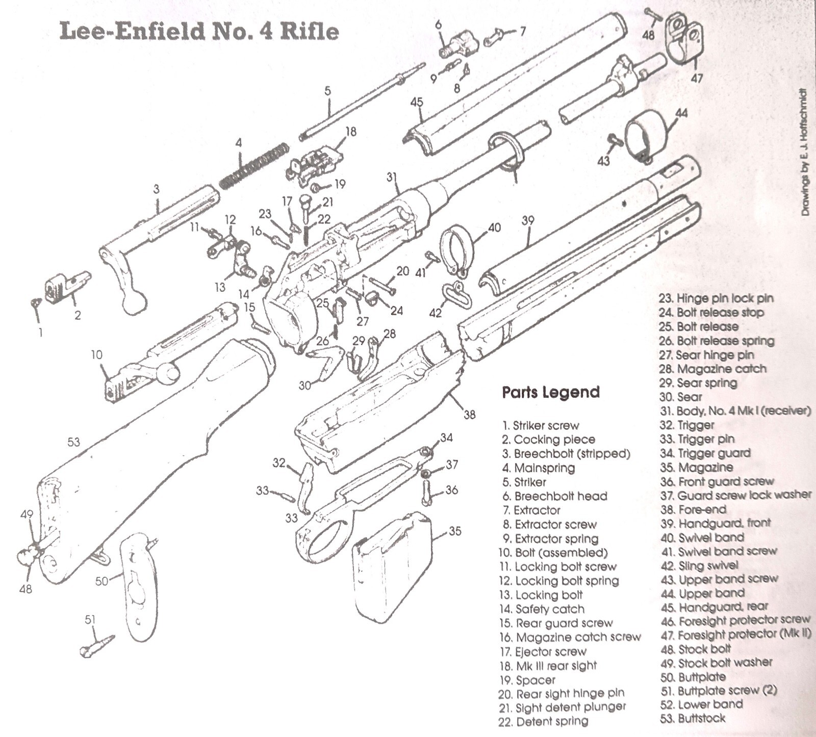 Lee Enfield No. 4 mk 1 parts - Magazine catch pin | eBay