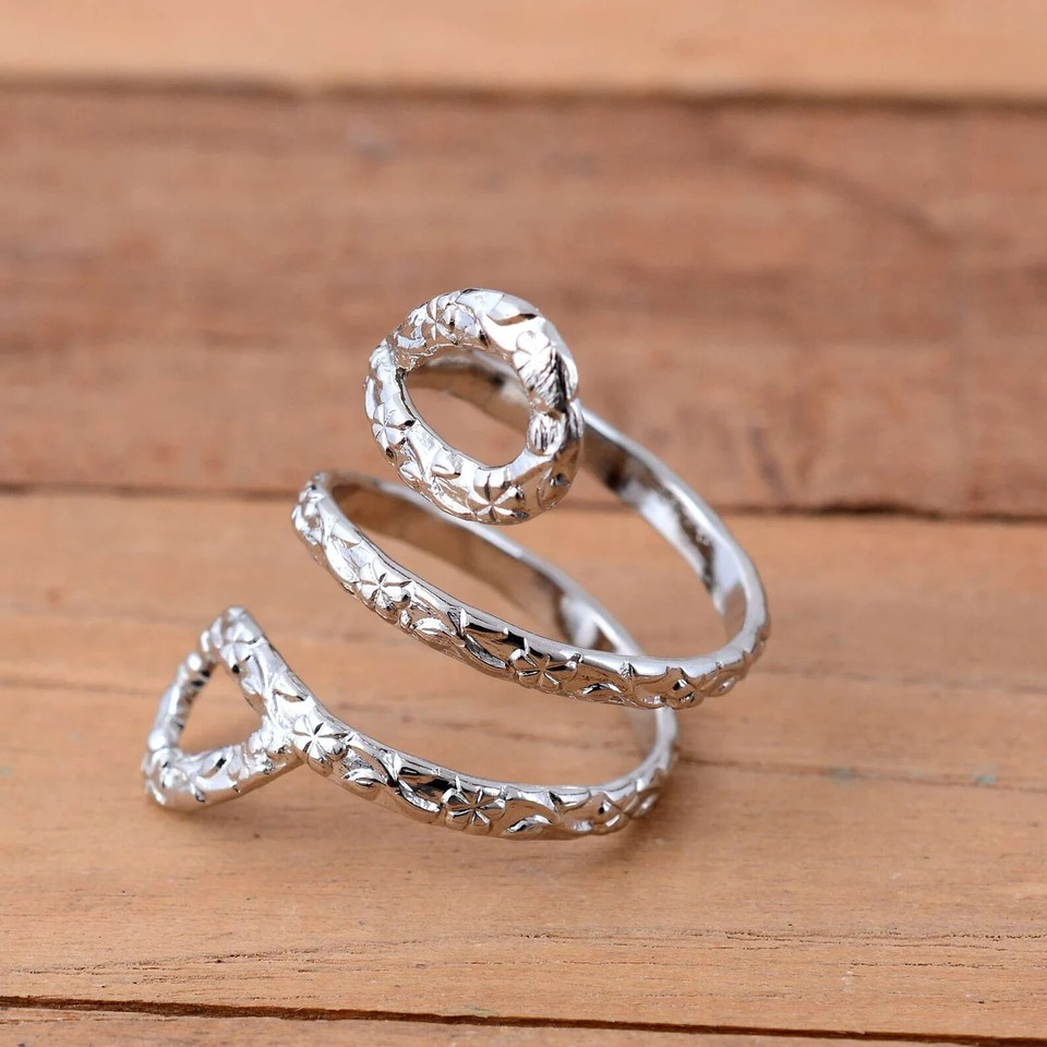 Adjustable arthritis ring, 925 Silver splint ring, Silver Swan Neck ...