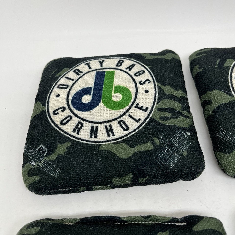 Set of 4 All Corn Hole Game changer Cornhole Bags ACL Pro stamp Green ...