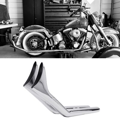 Upswept Fishtail Slip Ons for True Dual Exhaust Systems Harley Softail ...