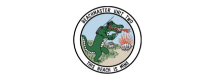 4" us navy bmu-2 beachmaster unit 2 beach is mine bumper sticker decal ...