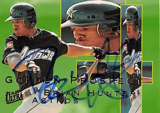Brian Hunter autographed Baseball Card Houston Astros 1995 Fleer Ultra ...