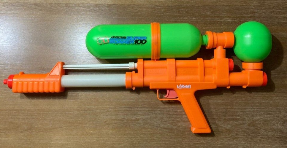 Vintage 1990 Larami Air Pressure Super Soaker 100 Water Gun Tested ...