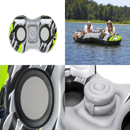 Double Inflatable River Tube Float Ozark Trail Rapid Rider Adult Unisex ...