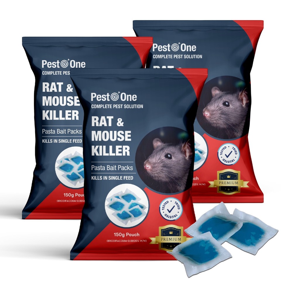 90 Rat Killer Pasta Poison Sachets Mouse Mice Rat Control - Bait Single ...