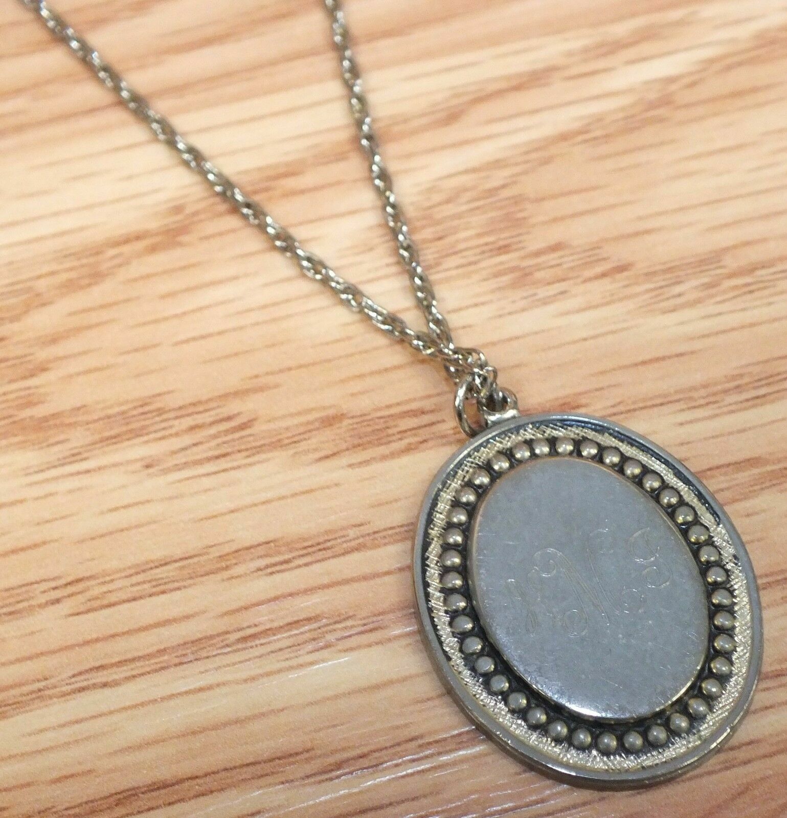 "HMJ" Monogram Charm Necklace with Pendant/Charm **READ** | eBay