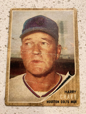 1962 Topps Venezuelan Harry Craft Very Rare #12 Houston Colts | eBay