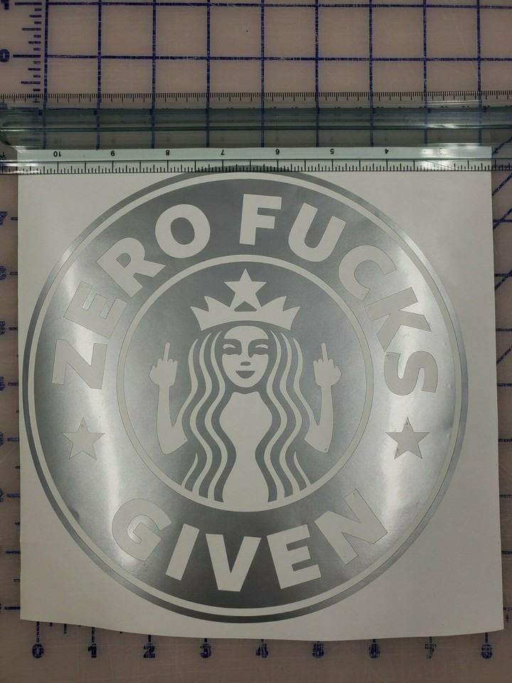 Straight Outta F**ks Zero F**ks Given Sticker Funny gift Logo Vinyl ...