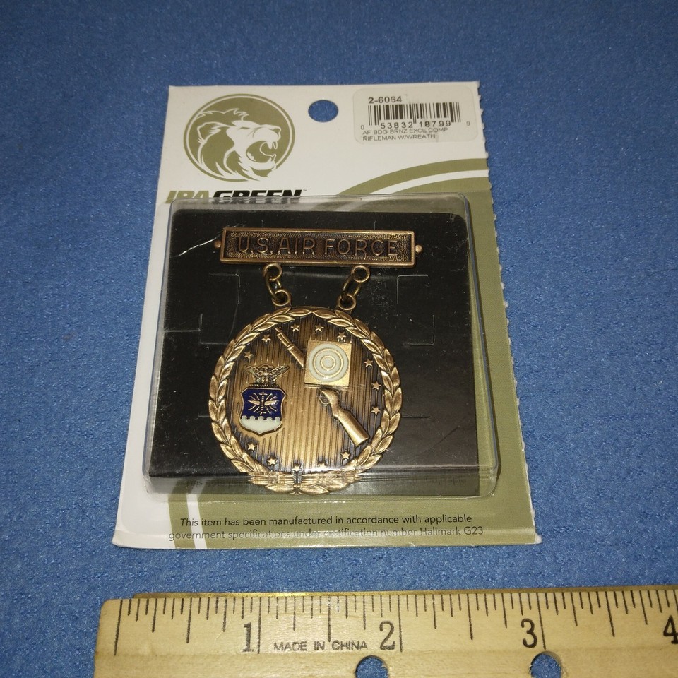 US AIR FORCE Rifle Badge Medal - NEW - Bronze | eBay
