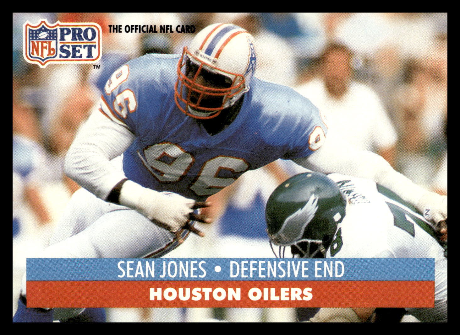 1991 Pro Set #518 Sean Jones Houston Oilers Football NM | eBay