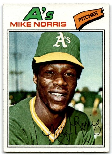 1977 Topps Mike Norris Oakland Athletics #284 | eBay