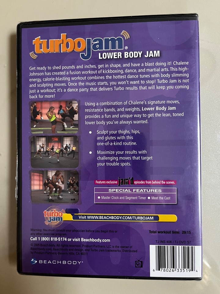 Turbo Jam Lower Body Jam - DVD By Chalene Johnson - Brand New | eBay