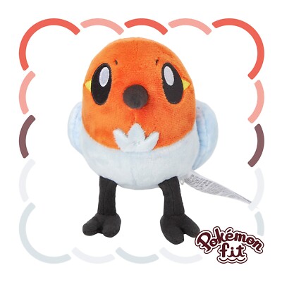 Pokemon Center Fit Plush Doll - 661 Fletchling 3.5in Normal Bird Red ...