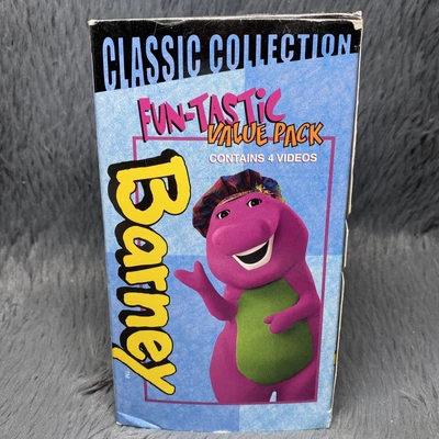 Barney Fun-Tastic Value Pack VHS Set Of 4 Alphabet Zoo