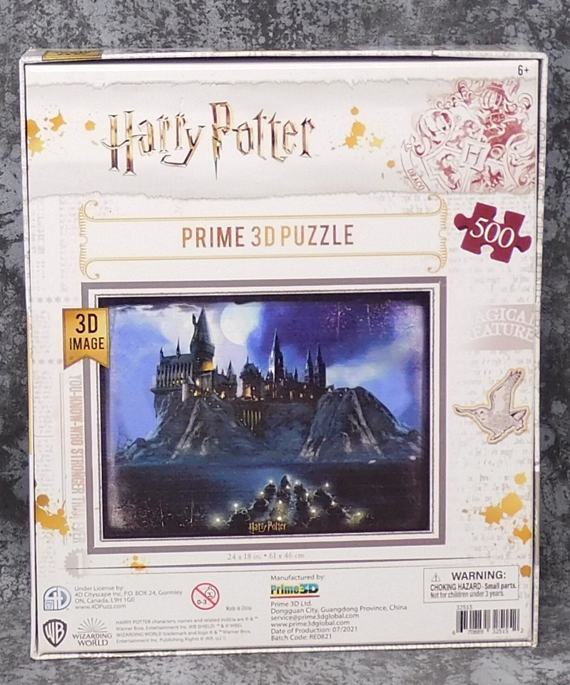 Harry Potter Wizarding World 500 piece 3D Puzzle Hogwarts at Night | eBay