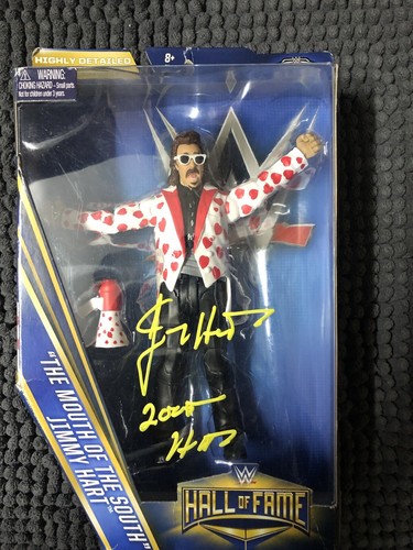 WWE Elite Jimmy Hart signed Hall Of Fame Action Figure Mattel 2015 COA ...