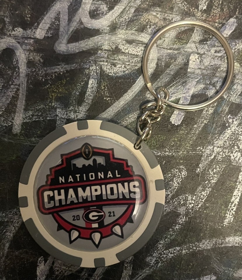 GEORGIA BULLDOGS - ATLANTA BRAVES CHAMPIONSHIP - POKER CHIP/KEYCHAIN | eBay